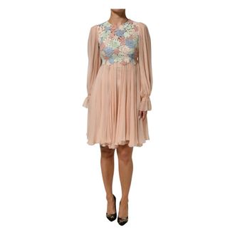 Dolce & Gabbana Pleated A-line Dress - - Dresses - Damen - Rosa - S