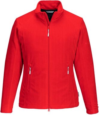 Blue Wave Damen Fleecejacke Leah mit Stehkragen - Jacke mit windfestem Tafetta-Innenfutter in Rot Gr&ouml;&szlig;e 46