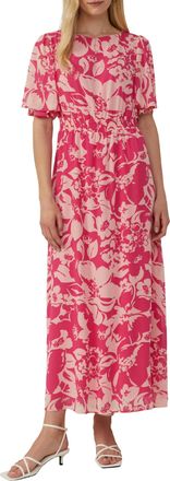 s.Oliver Maxikleid aus Chiffon mit Print
