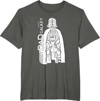Star Wars Best Dad In The Galaxy Vater Papa T-Shirt