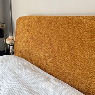 Generic Verbesserte dickere Textur BBB Full Queen King Bettkopfteil Bezug Staubschutzh&uuml;lle Orange 180 cm/70.8 Zoll