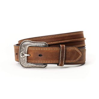 Ariat Mens Center Ridge Belt in Tan, Size 36, by Ariat