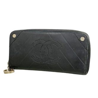 Chanel Pre-owned Portefeuille long (bi-pli) - Femme - Pre-owned - Noir - Taille: ONE Size