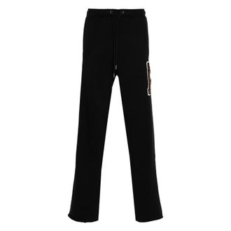 Just Cavalli Schwarze Baumwoll Activewear Hose - - Trousers - Herren - Schwarzk - L