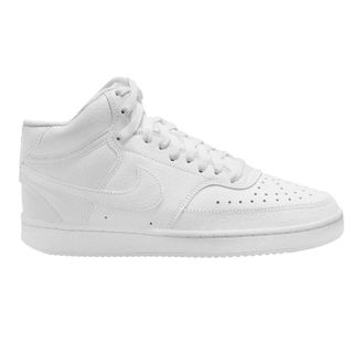 Nike Court Vision High Top Turnschuhe f&uuml;r Damen, Flach (Wei&szlig;)