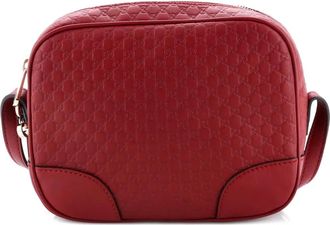 Gucci Bree Disco Microguccissima Leather Mini crossbody bag - Rouge