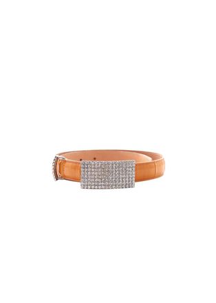 Alessandra Rich Crystal Embellished Embossed Belt
