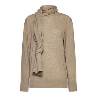 Stella McCartney Schal-Detail Pullover - - Knitwear - Damen - Beige - XS