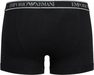 Emporio Armani Lot de trois boxers unis en coton m&eacute;lang&eacute;