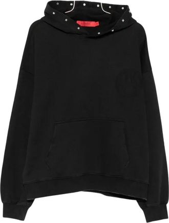 Acupuncture Acupuncture, Homme, Sweatshirts et sweats &agrave; capuche, Noir, Taille: L Studded Anarchy Sweat &agrave; capuche