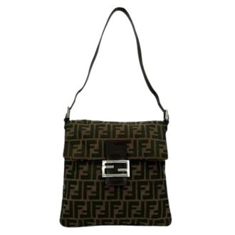 Fendi Sac bandouli&egrave;re en toile Pre-owned - Femme - Pre-owned - Brun - Taille: ONE Size