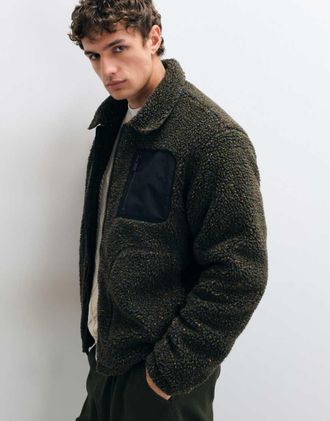 Redefined Rebel Penn - Veste en imitation peau de mouton - Vert