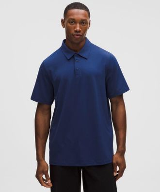 lululemon Mens ShowZero Classic-Fit Polo Shirt - Gr&ouml;&szlig;e 2XL in Clubhouse Blue