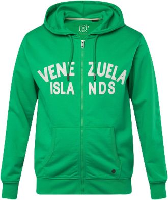 JP1880 Herren gro&szlig;e Gr&ouml;&szlig;en &Uuml;bergr&ouml;&szlig;en Menswear L-8XL Hoodie-Jacke, Sweat, Badges, Kapuze, bis 8 XL Farn gr&uuml;n 7XL 828634454-7XL