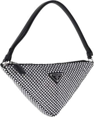 Prada Sac bandouli&egrave;re vintage Pre-owned en toile - Femme - Pre-owned - Blanc - Taille: ONE Size