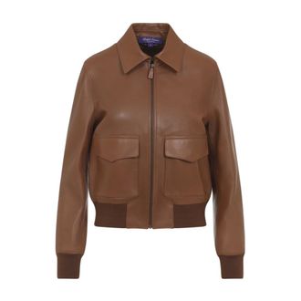 Ralph Lauren Femme, Vestes, Brun, Taille: 38 FR Sullivan Bomber