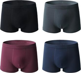 Generic Lot de 4 cale&ccedil;ons boxeurs pour incontinence ultra absorbants, lavables, confortables, &eacute;tanches et r&eacute;utilisables (4 pi&egrave;ces, H, taille 3XL)