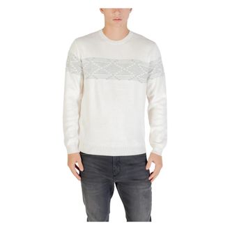 Antony Morato Herrenpullover mit geometrischem Muster - - Knitwear - Herren - Beige - M