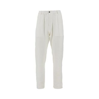 Emporio Armani Delav&eacute; linen pants Man 44