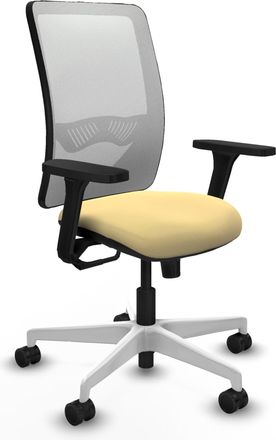 Piqueras y Crespo Arbeitsstuhl mit Armlehnen Zulema, h&ouml;henverstellbare Lendenwirbelst&uuml;tze, ausgestattet mit 3 Positionen und Schneidschaum, mit Rollen von 65 mm, Nylon,