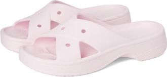 Crocs Femme Classic Womens Cross Strap Sandales, Pink Milk, 38/39 EU