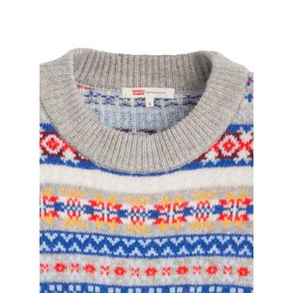 Levi's Pull &agrave; motif en laine et coton m&eacute;lang&eacute;