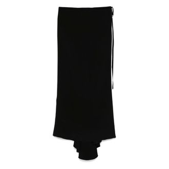 Ann Demeulemeester Femme, Jupes, Noir, Taille: 34 FR Jupe Longue Noire Bias