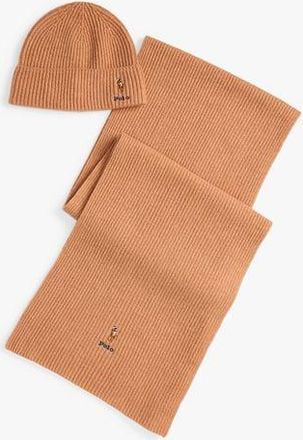 Polo Ralph Lauren Bonnet Kit und Merino Wollschal