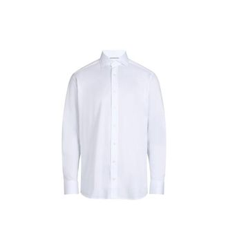Eton Chemise droite jacquard en coton
