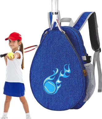 Generico Tennisschl&auml;ger-Rucksack, 70 cm, mit mehreren F&auml;chern, vielseitig verwendbar, Badminton, Tennis, Schulrucksack f&uuml;r M&auml;nner, Frauen, Jugendliche, Fitness
