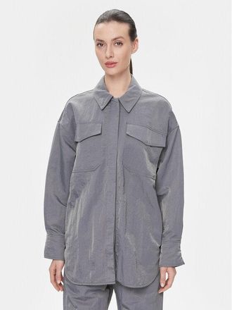 Samsøe & Samsøe Hemd Gira F23400007 Grau Oversize