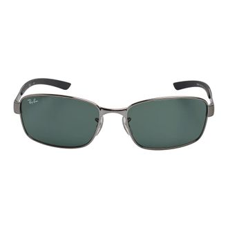 Ray-Ban Homme, Accessoires, Vert, Taille: ONE Size Lunettes de soleil rectangulaires en m&eacute;tal Active Lifestyle