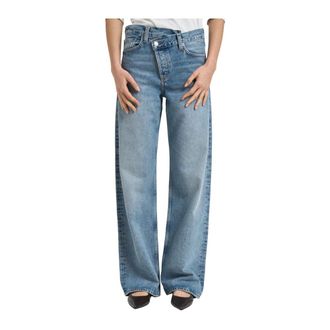 A Gold E Femme, Jeans, Bleu, Taille: W28 Wide Jeans