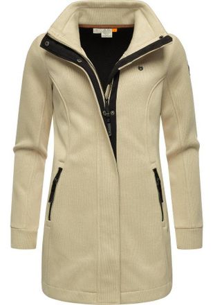 Ragwear Sweatjacke Letrice Bonded Elegante Zip-Jacke mit hohem Kragen in Feinstrickoptik