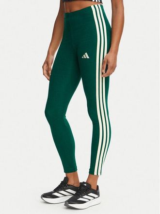 adidas Leggings Essentials 3-Stripes KZ2074 Gr&uuml;n Slim Fit