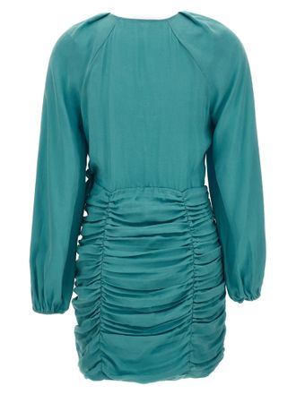 Emanuel Ungaro Womens Blue Lyocell Mini Skirt