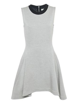 Dior robe courte &agrave; coupe &eacute;vas&eacute;e - Gris