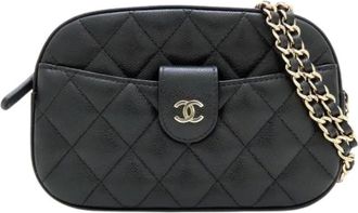 Chanel Sac bandouli&egrave;re Vintage Pre-owned - Femme - Pre-owned - Noir - Taille: ONE Size