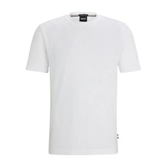 HUGO BOSS Homme, Tops, Blanc, Taille: L T-shirt col rond