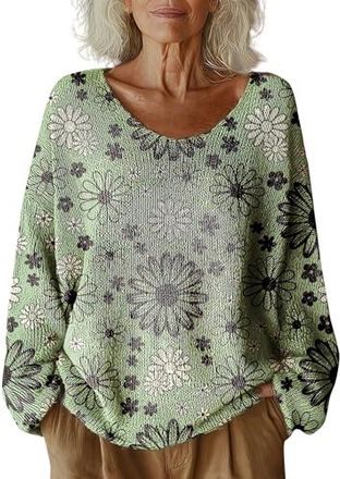 Generic Pull Femme Imprim&eacute; &Agrave; Motifs pour (Light Violet, XXL) Hiver Sweater Oversize Col Roul&eacute; Leger Rose Sweat for The Culture Blanc Chic Et Elegant Sexy Ponc