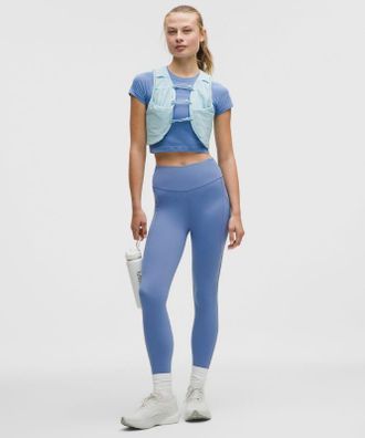 lululemon Legging Fast and Free taille haute 5 poches pour Femmes - 64 cm - Bleu - Taille 10