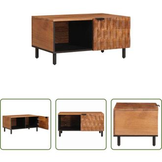 vidaXL vidaXL Mango - Couchtisch Braun 80 x 50 x 40 cm Massivholz Mango