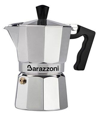 Barazzoni The Coloured Kaffeebereiter 6 Tassen, Aluminium, Grau, 10 x 16,9 x 19,6 cm