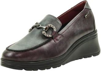 24 Horas 24 HRS Mocassin pour femme, Bordeaux, 39 EU