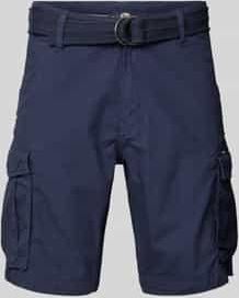 Petrol Industries Bermudas mit Cargotaschen und G&uuml;rtel