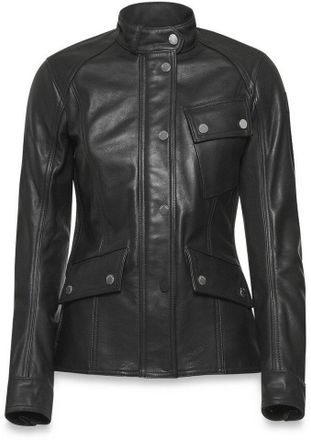 Belstaff Motorradjacke Penrith Damen Motorrad Lederjacke Ellenbogenprotektoren enthalten,Schulterprotektoren enthalten