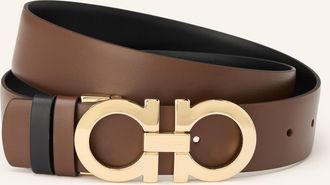 Ferragamo Ferragamo Lederg&uuml;rtel Zum Wenden braun