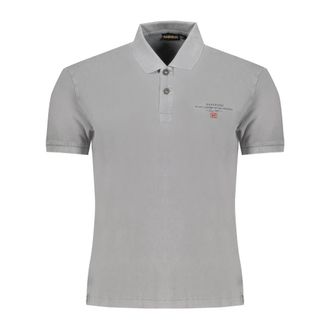 Napapijri Graues Polo-Shirt Herren - - Tops - Herren - Grau - M