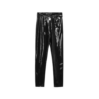Ga&euml;lle Paris Vinylhose- - - Trousers - Damen - Schwarzk - S
