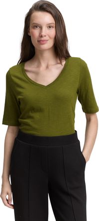 Tom Tailor Damen 1048308 T-Shirt mit V-Ausschnitt, 38802-Deep Ivy Green, XXL